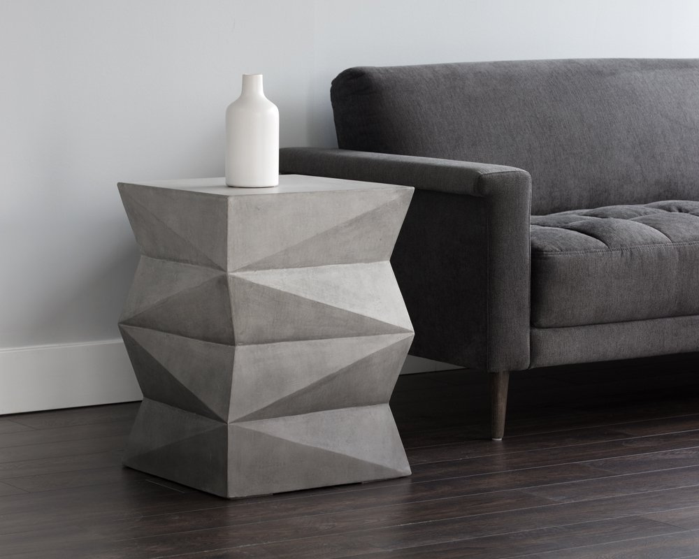 Niran End Table Grey Black Ombre - Metro Element
