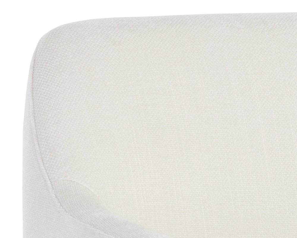 Doreen Lounge Chair - Lux Brass Rubino White - Metro Element