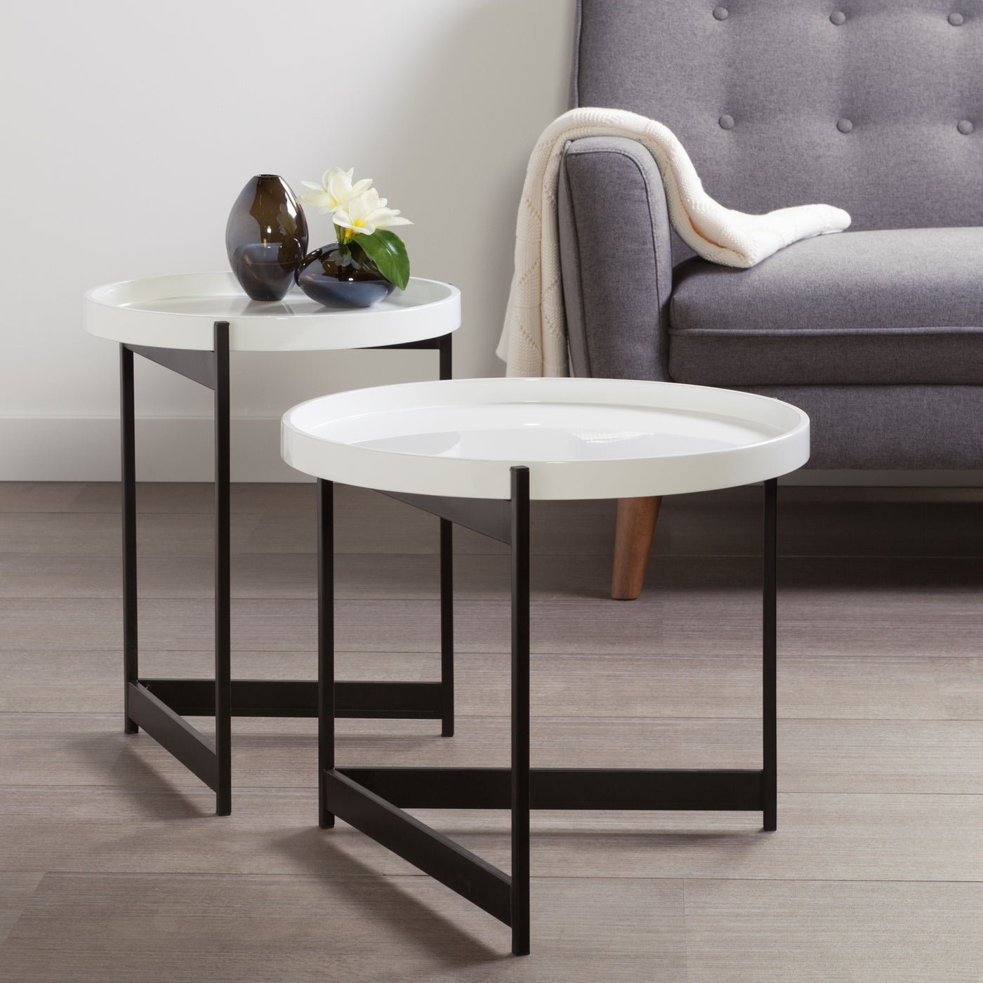 Tersera Removeable Tray 2 Piece Table Set - Metro Element