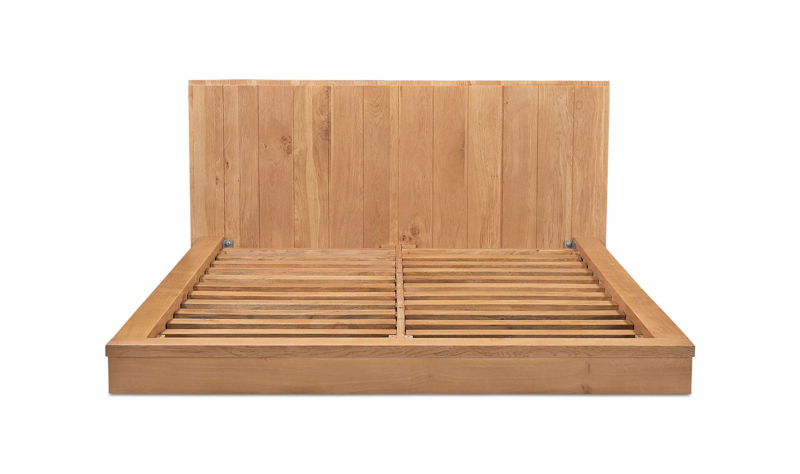 PLANK QUEEN BED NATURAL - Metro Element