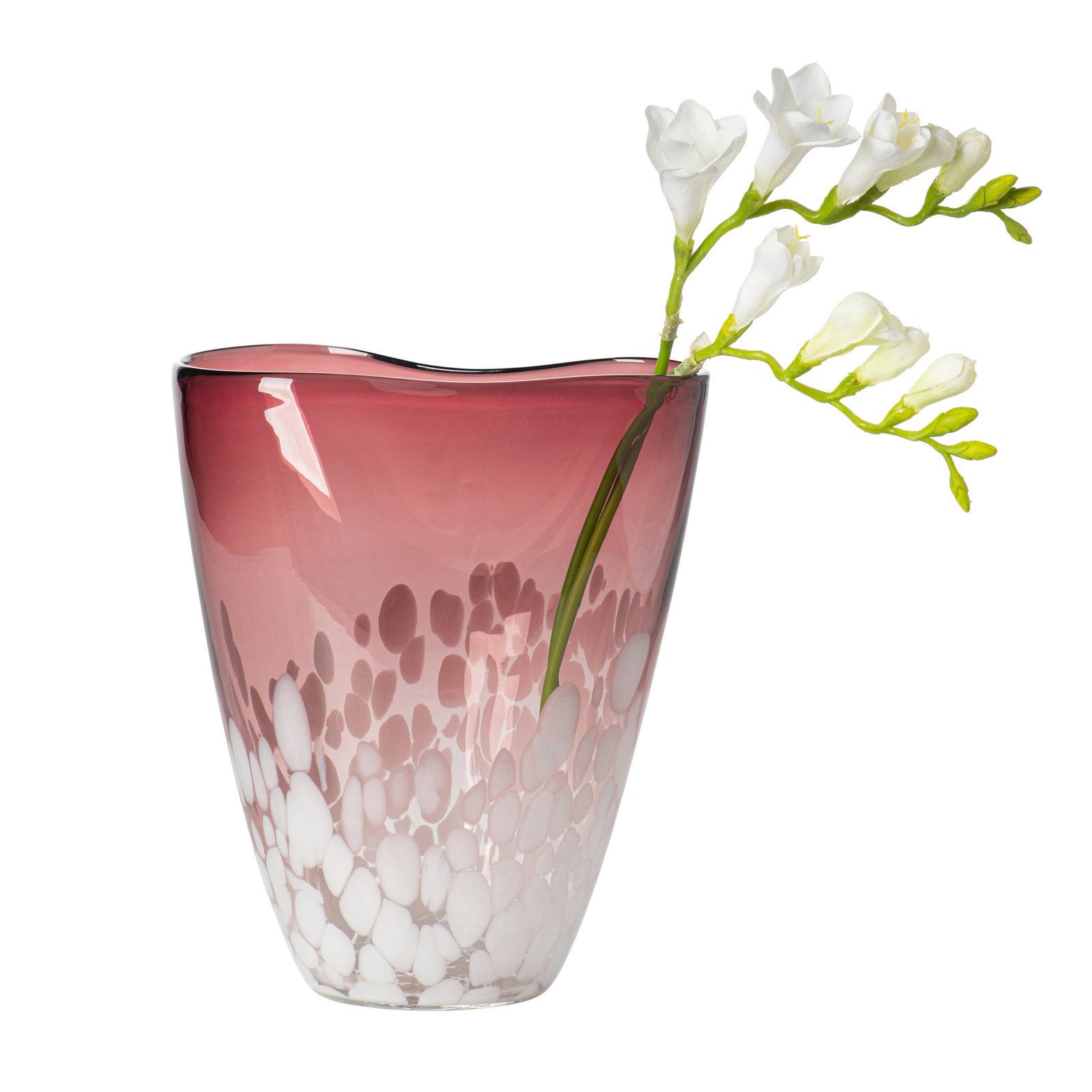 Surf Wave 9h" Purple Glass Vase - Metro Element
