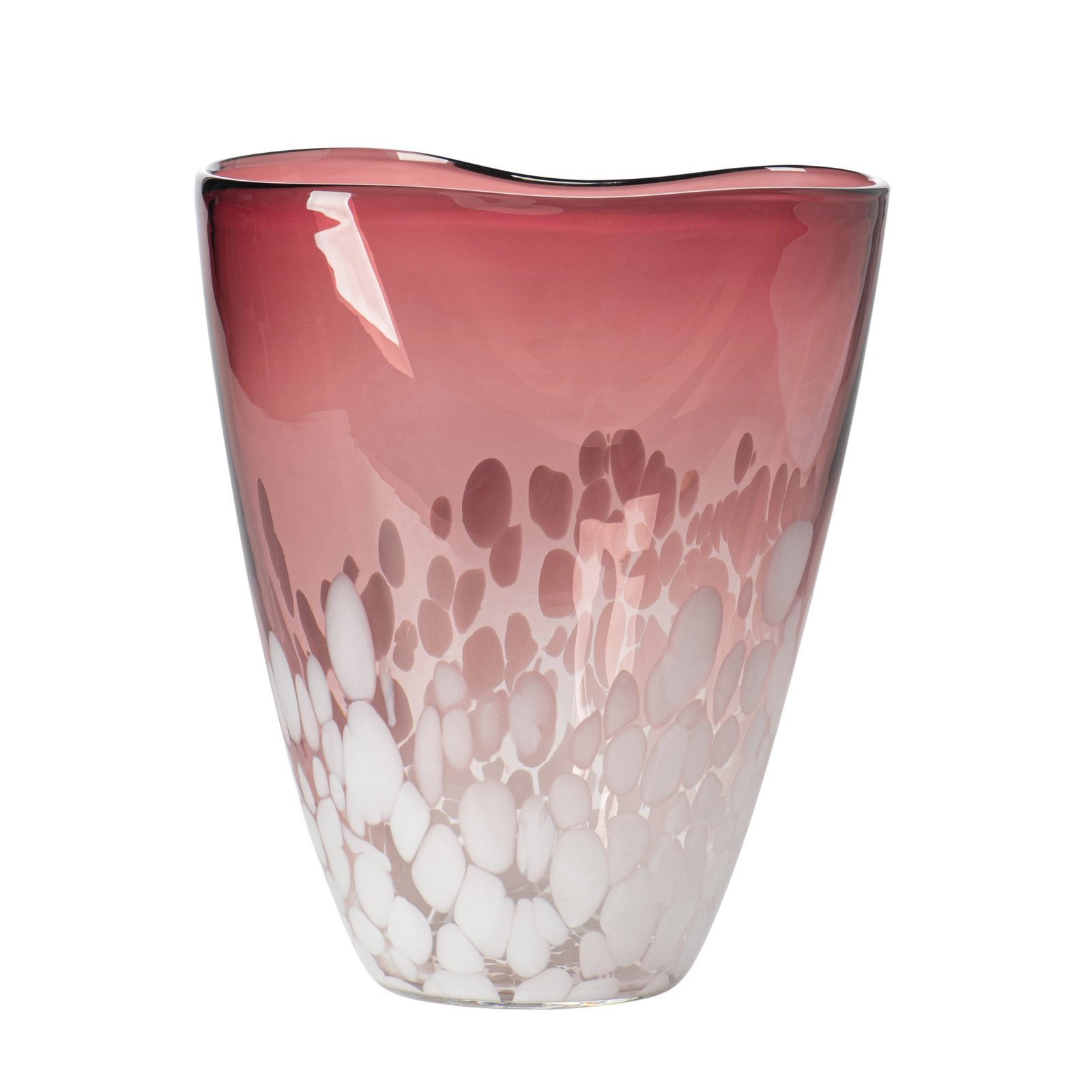 Surf Wave 9h" Purple Glass Vase - Metro Element