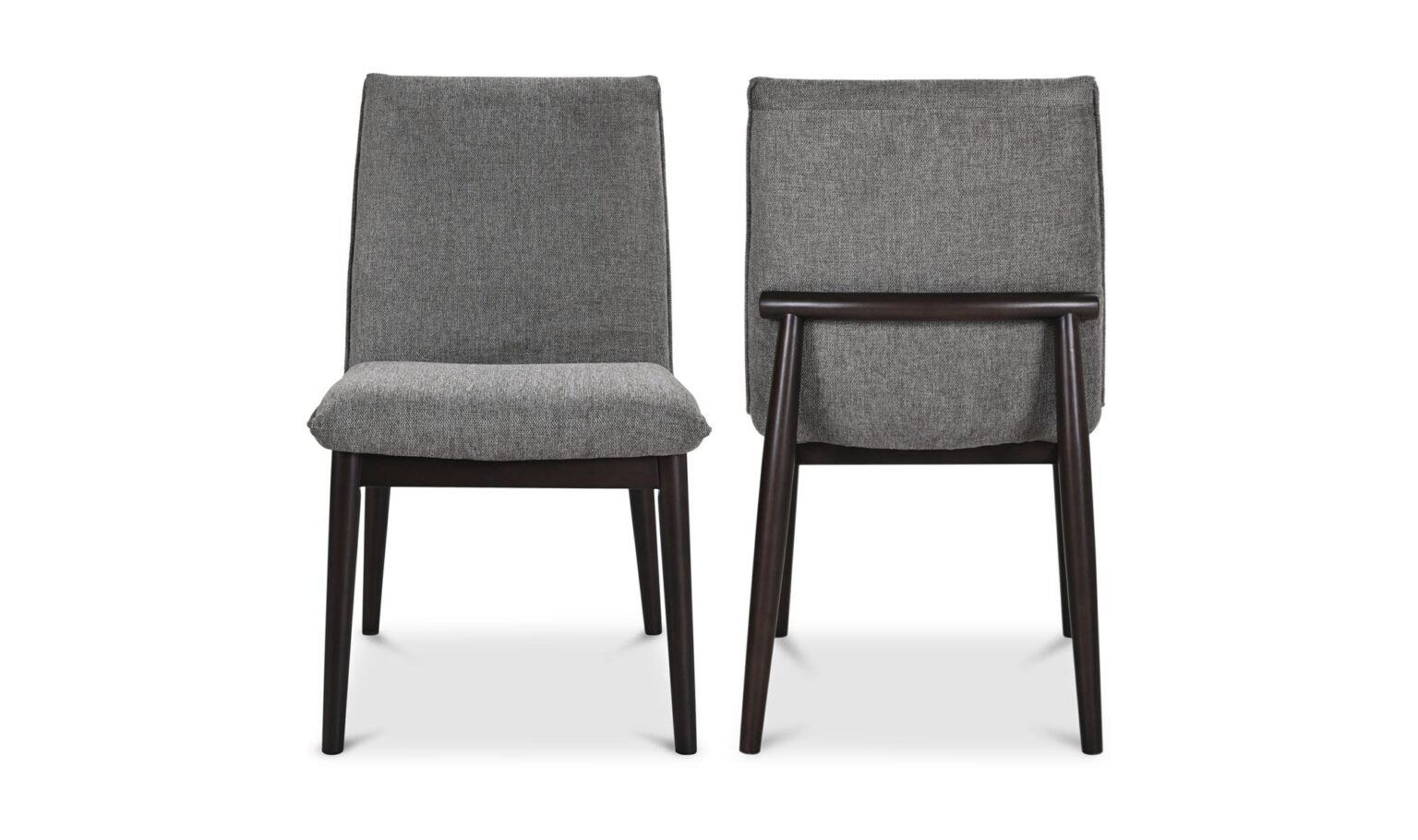 CHARLIE DINING CHAIR ? SET OF TWO DARK GREY - Metro Element