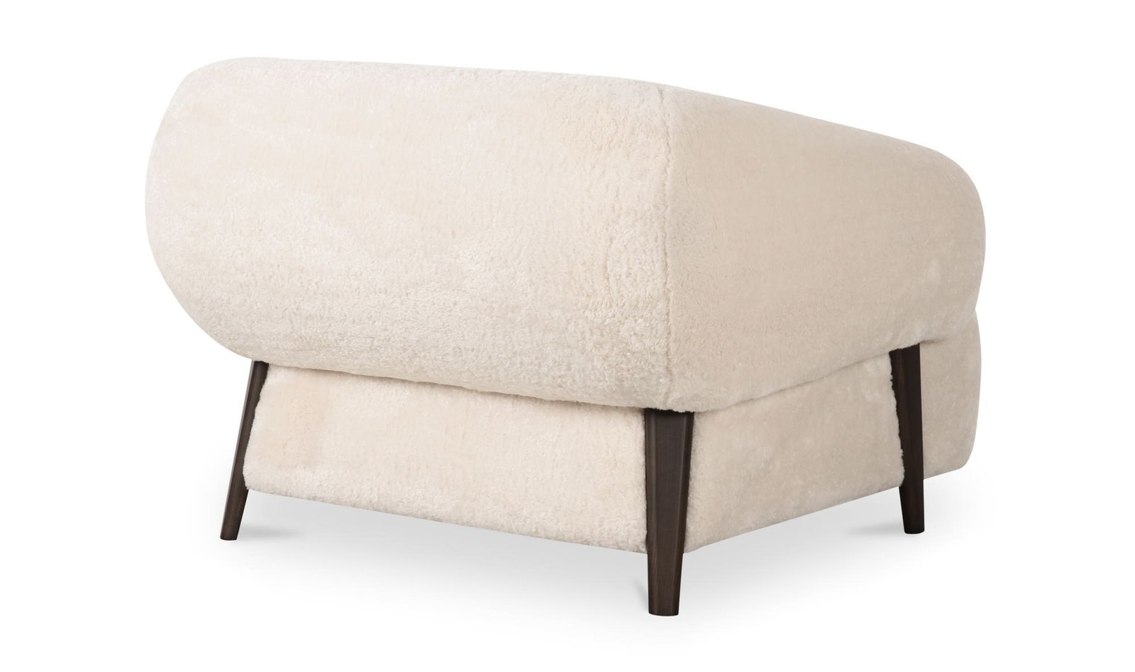 DEVLIN LOUNGE CHAIR FAUX FUR CREAM - Metro Element