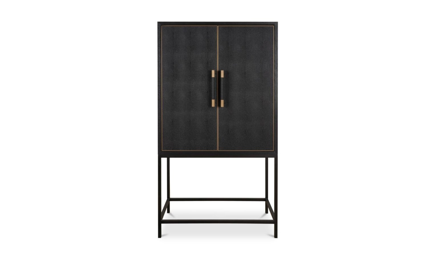 MAKO BAR CABINET BLACK OAK - Metro Element
