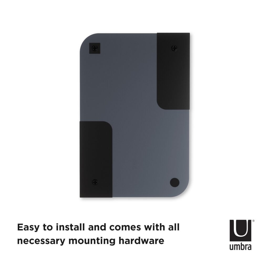 Alcove Mirror With Shelves Black - Metro Element